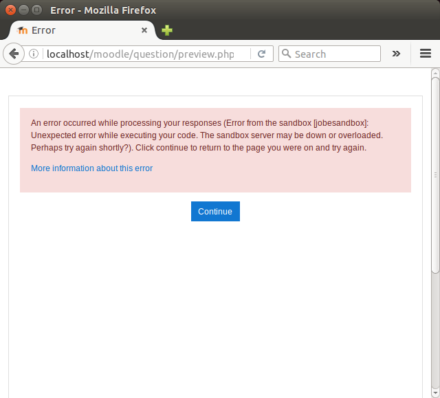 Coderunner Jobe Server Not Working